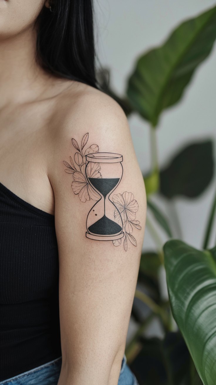 11 Amazing Timeless Hourglass Tattoo Ideas to Turn Back Time ...