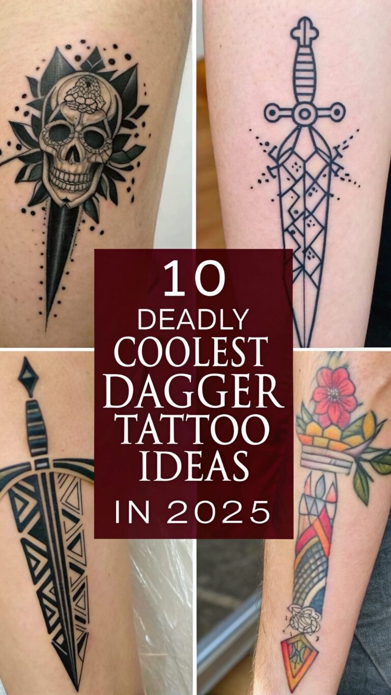 10 Deadly Coolest Dagger Tattoo Ideas for a Unique Expression ...