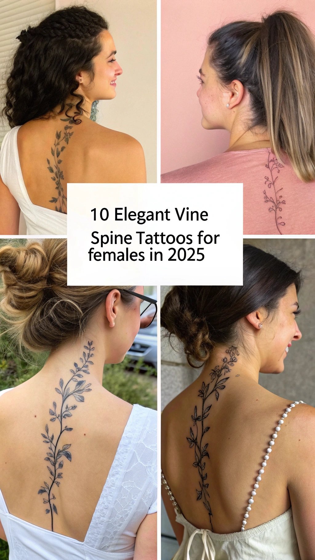 10 Elegant Vine Spine Tattoos for Females to Add a Touch of Elegance - getstylish.blog